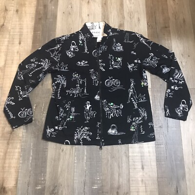 ELCC Ladies Fun Design Black Jacket Size Small | eBay