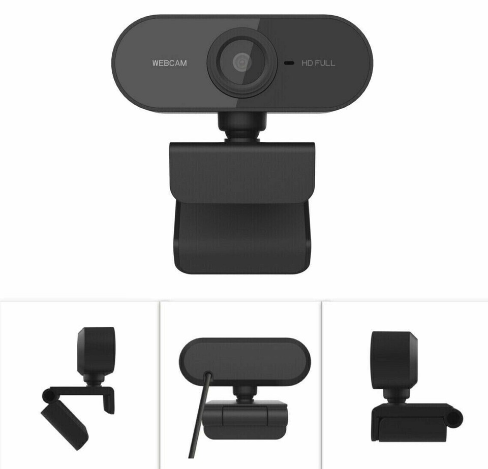 Webcam Auto Focusing Web Cam 1080P HD Camera W/ Microphone For PC ...