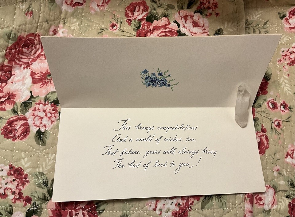 Vintage Greeting Card Nostalgia Steam Train Floral Congratulations Luck ...