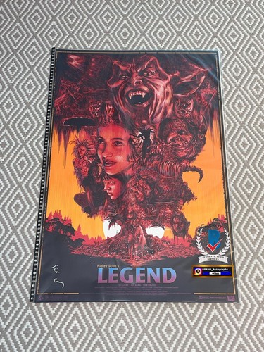 TIM CURRY SIGNED IT LEGEND POSTER ART PRINT VANCE KELLY LIMITED BAS COA ...
