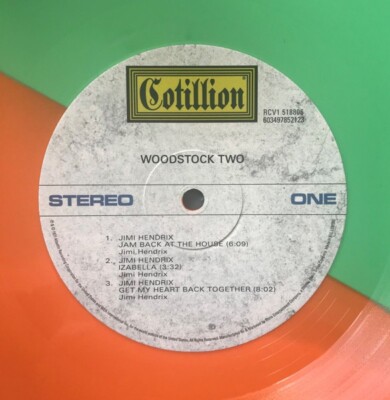 Woodstock Two Soundtrack 2 x LP COLORED Vinyl Album OST Record Jimi ...
