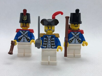 3 X New LEGO Imperial Blue Coat Soldier Minifigures Pirate Figs L289 | eBay