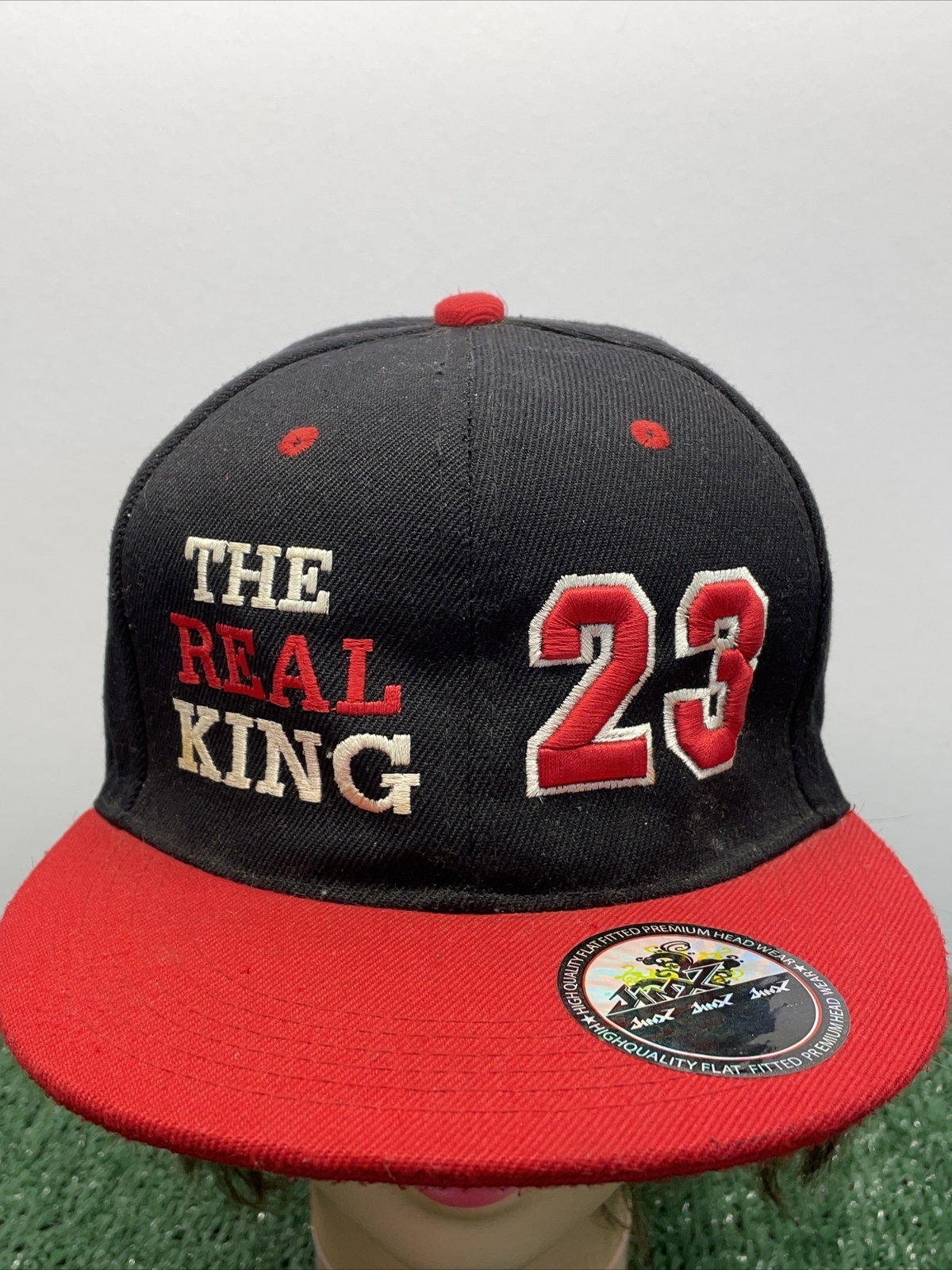 Jinx REAL KING 23 Michael Jordan Black/Red Snapback H… - Gem