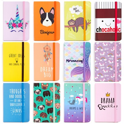 Kids Pocket Notebook Pocket Hardback Lined Notepad School Girl Boy ...