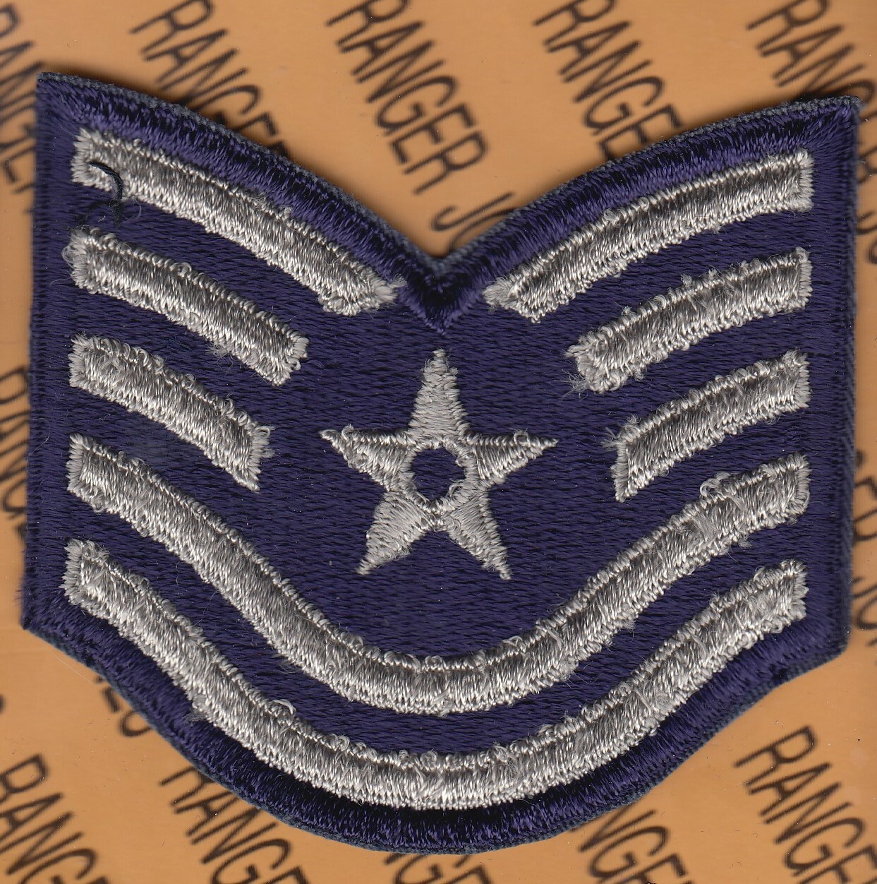 US Air Force Enlisted E-6 Technical Sergeant TSgt 3.75" Rank patch W96 ...