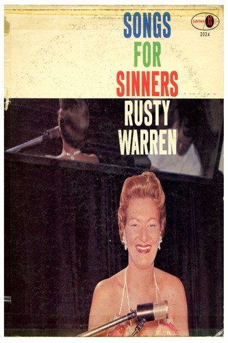 🎵 Rusty Warren - Songs for Sinners Poster - 24x36” -Hi-Res 💎 Rare ...