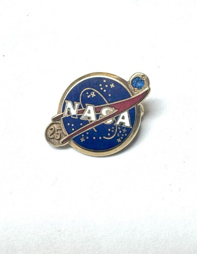 Vintage NASA 10K 25 Year Service Pin w/ Blue Stone -His Lordship NYC | eBay