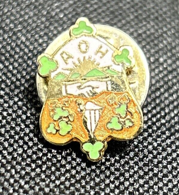 Vintage Ancient Order of Hibernians Member Pin - Irish Fraternal AOH A ...