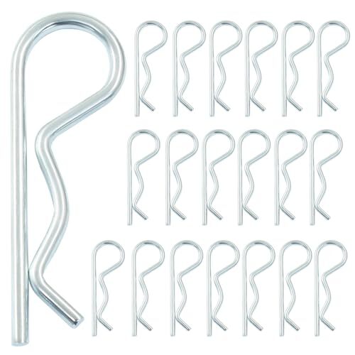 20Pcs M3x60 mm R Clips Zinc Plated Hitch Pins Clip Retaining Cotter ...