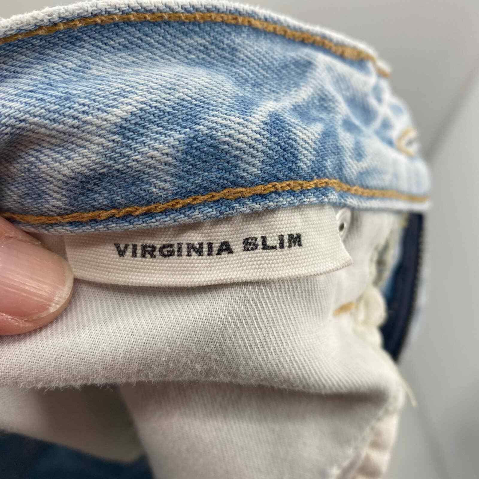 SLVRLAKE High Rise Light Wash Virginia Slim Love Song… - Gem