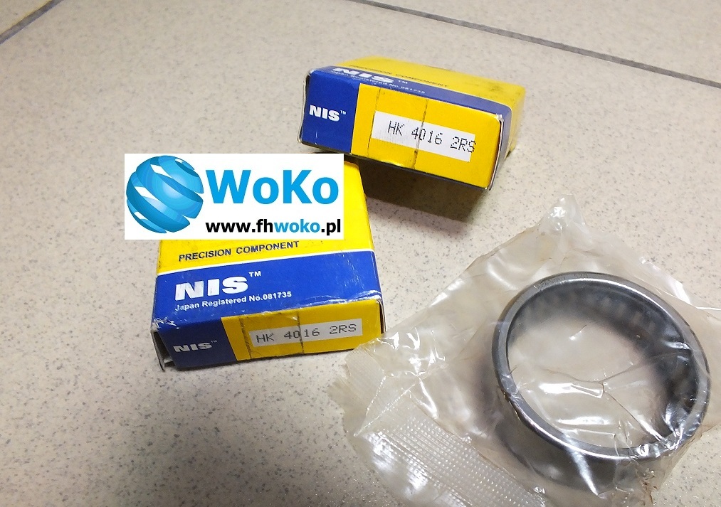 HK4016 2RS Needle Roller Bearing. Drawn Cup Type HK 4016 LL 40x47x16 ...