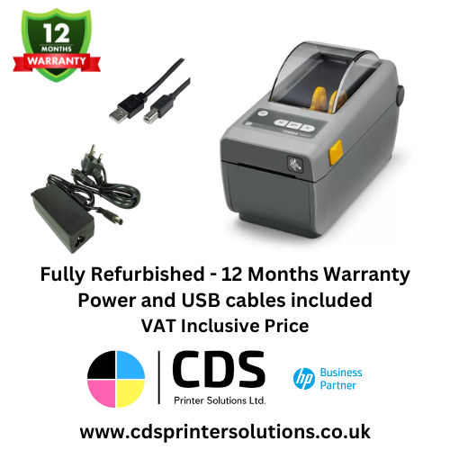 Zebra Zd410 Barcode Label Printer Usb ZD220 DT, 203dpi, USB, Peeler