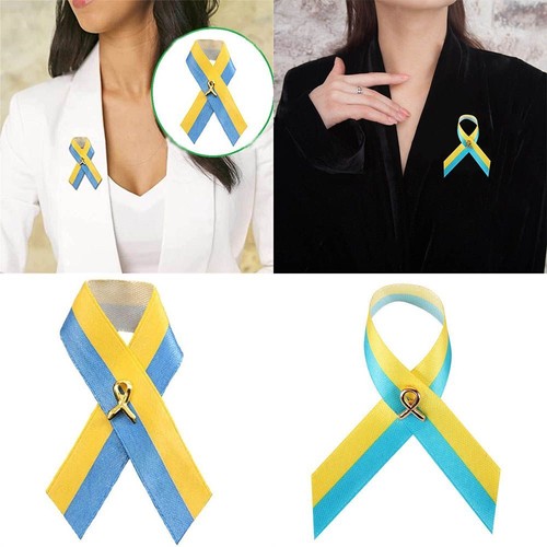 Ukrainian Ribbon Brooch Ukraine Badge Brooch Ukrainian Flag Pin Stop ...