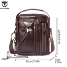 BULLCAPTAIN Men's Genuine Leather Crossbody Bag Male Business Shoulder ...