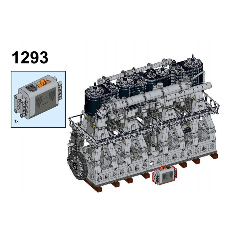 MOC-157380 RMS Reciprocating Triple Expansion Steam Engine 6584 pièces ...