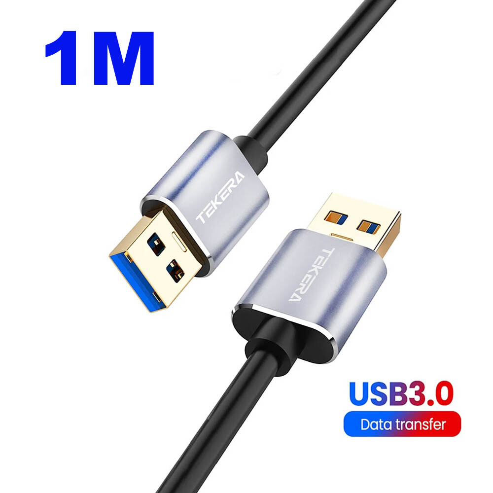 Fast USB 3.0 Super Speed Data Connection Cable Type A Male to A Male M ...