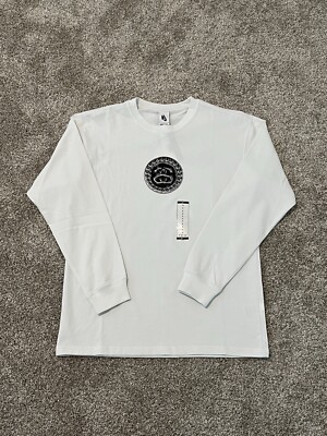 NIKE X STUSSY SS LINK LS TEE PRINT LONG SLEEVE T-SHIRT WHITE DD3344-121 ...