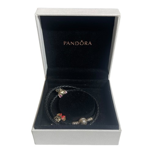 Authentic PANDORA Disney Stitch & Minnie Mouse Charms Bracelet Custom ...