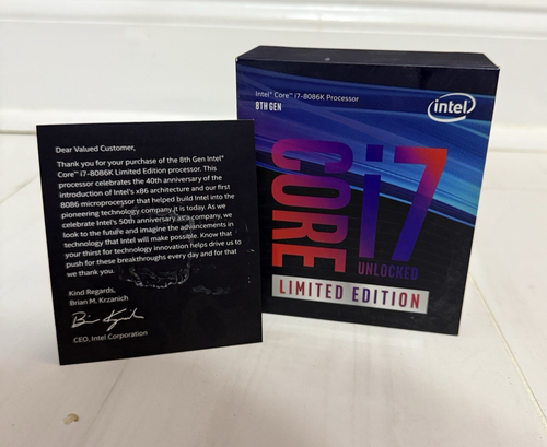 Intel Core i7-8086K Coffee Lake 4.0 GHz LGA 1151 300 Series 95W ...