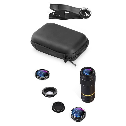 Kit Universal Lens Smartphone Teleobjective, Fisheye Wide Angle and 2 ...