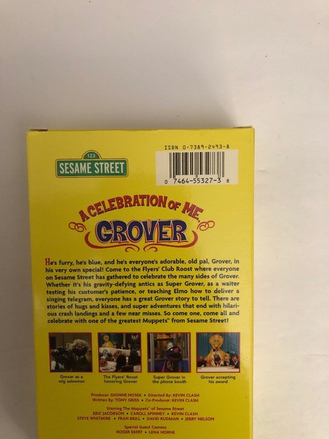 Sesame Street - A Celebration of Me Grover (VHS, 2004) for sale online ...