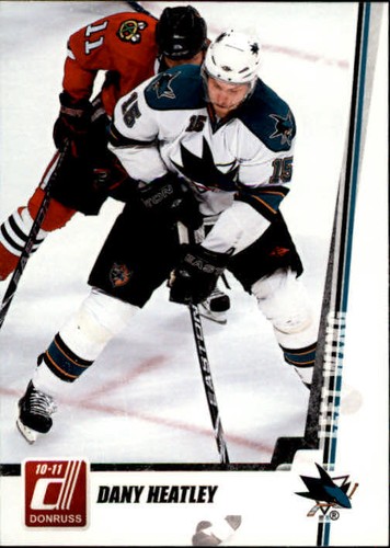 2010-11 Donruss Sharks Hockey Card #117 Dany Heatley | eBay