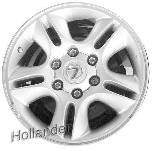 03-09 GX470 Silver Painted Alloy 17x7.5 Five 5 Split Spokes OE Wheel ...