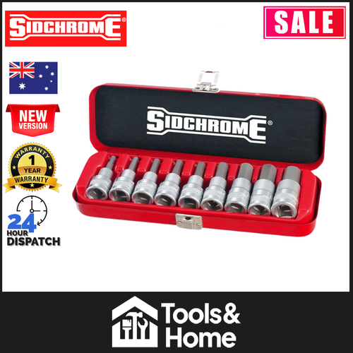 Sidchrome In-hex Socket Set - 1/2 Drive 9 Piece AF - SCMT14465 | eBay ...