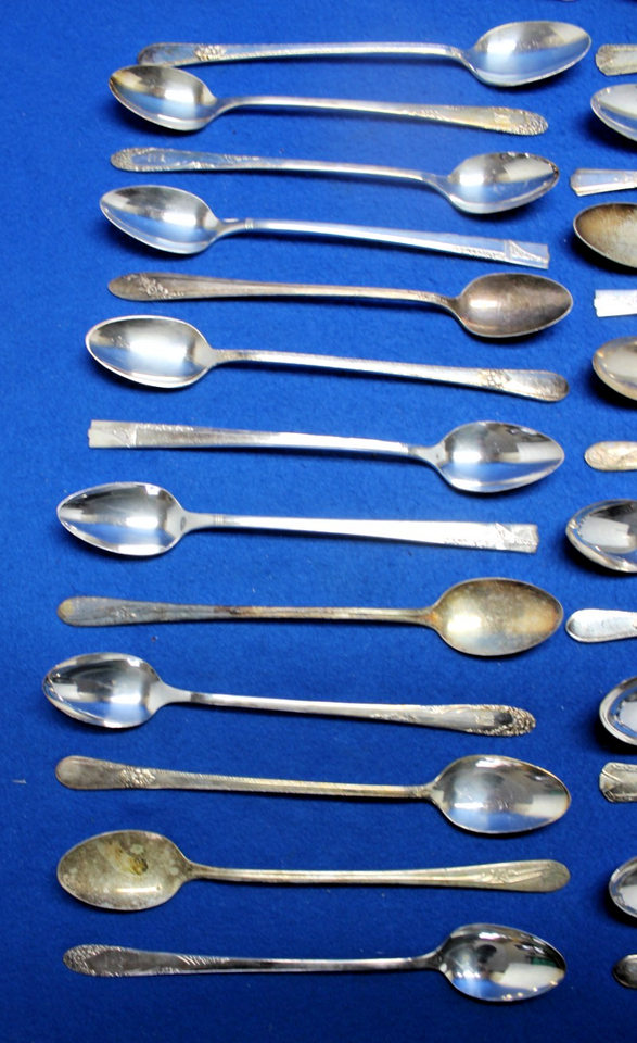 Vintage Silverplate Long Handle Iced Tea Spoons - Lot of 50 | eBay
