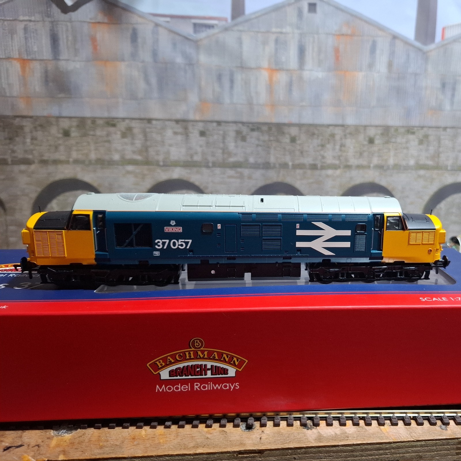OO GAUGE BACHMANN CLASS 37 NO.37057 VIKING DCC FITTED LARGE LOGO. | eBay UK