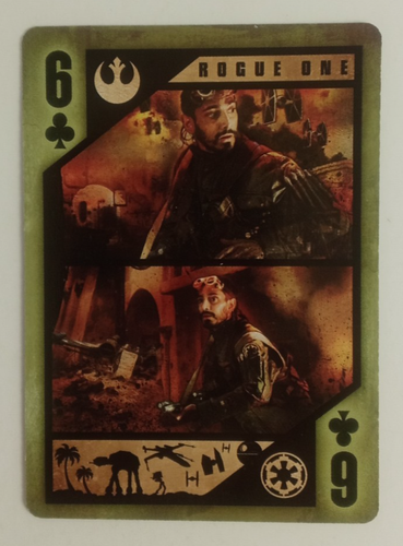 Star Wars Rogue One Playing Card Bodhi Rock 6 Clubs | eBay