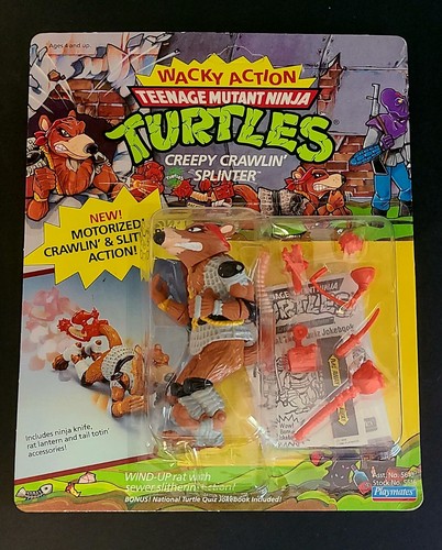 1990 TMNT Teenage Mutant Ninja Turtles Wacky Action Creepy Crawlin ...