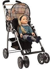 Mommy and Me Plaid Stroller & Matching Bag for Dolls | eBay