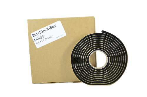 Marcy ME625 - 10' x 1/4" Solid Core Butyl Tape Roll - Automotive Glass Adhesive | eBay