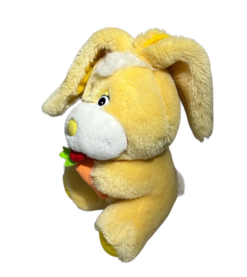 Yellow Bunny Rabbit Plush Stuffed Animal Playthings 9" Floppy Lop Ears ...