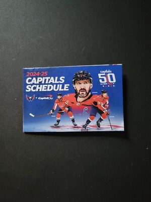 2024-2025 WASHINGTON CAPITALS SCHEDULE NEW 50th ANNIVERSARY | eBay