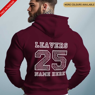 LEAVERS 2026 Hoodie Custom School College Hoodie Graduation Leavers ...