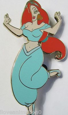 Disney Jumbo Pin Jessica Rabbit as Jasmine Halloween Series Pin | eBay