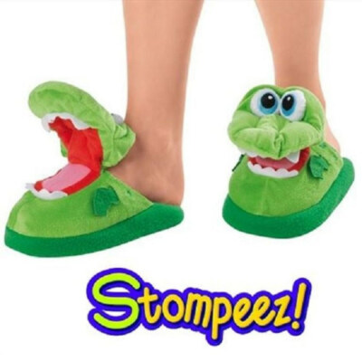 Stompeez Kids Slippers Growling Dragon Pop Up Sz 9-11 Small - Green NEW ...