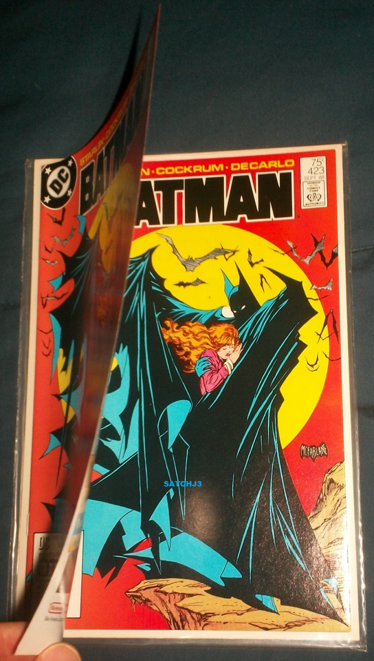 1988 BATMAN #423 DOUBLE COVER COMIC BOOK TODD MCFARLANE COVER ART DC ...