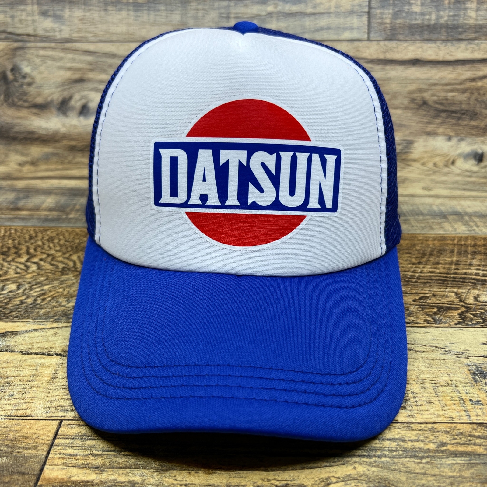 Datsun Mens Trucker Hat Blue Snapback Car Vintage Logo Retro Baseball ...