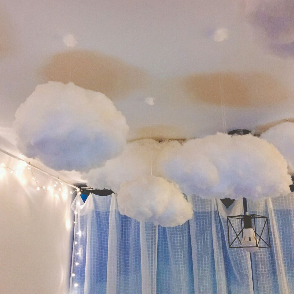 Realistic Clouds 3D Artificial Clouds White Fake Cloud Party Hanging ...