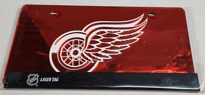 Detroit Red Wings NHL Red Laser Tag License Plate | eBay