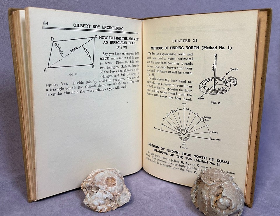 Antique CIVIL ENGINEERING Surveying Building Book 1920 GILBERT Erector ...