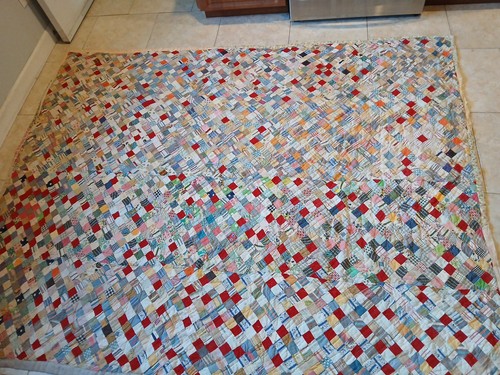 Beautiful Hand Sewn Patchwork Quilt 90 X 72 ", Great Condition | eBay