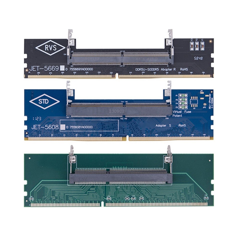 Lot DDR3 DDR4 DDR5 Laptop to Desktop Memory Adapter Card SO-DIMM To PC ...