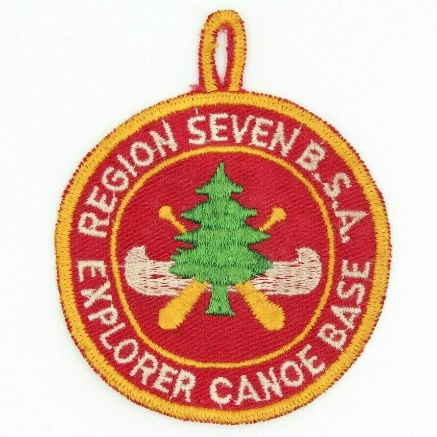 Vintage Region Seven B.S.A. Explorer Canoe Base Patch Boy Scouts BSA | eBay
