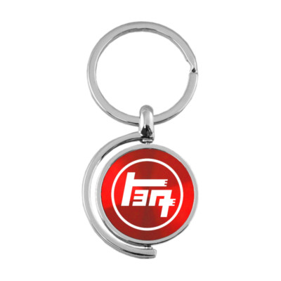 Toyota TEQ Logo Round Spinner Red Revolver Key Chain Fob Official ...
