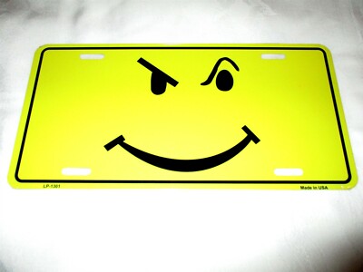 DEFIANT SMILE Metal License Plate #3a NEW | eBay