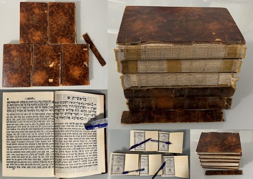 Pentateuch Torah Chumash 5 Small books complete set Hebrew Sinai ...